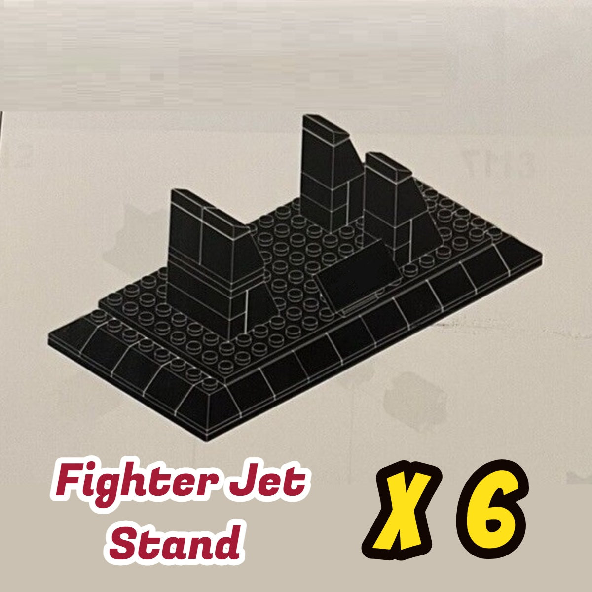 Fighter jet stand (6 pcs) – SdKfzbrick