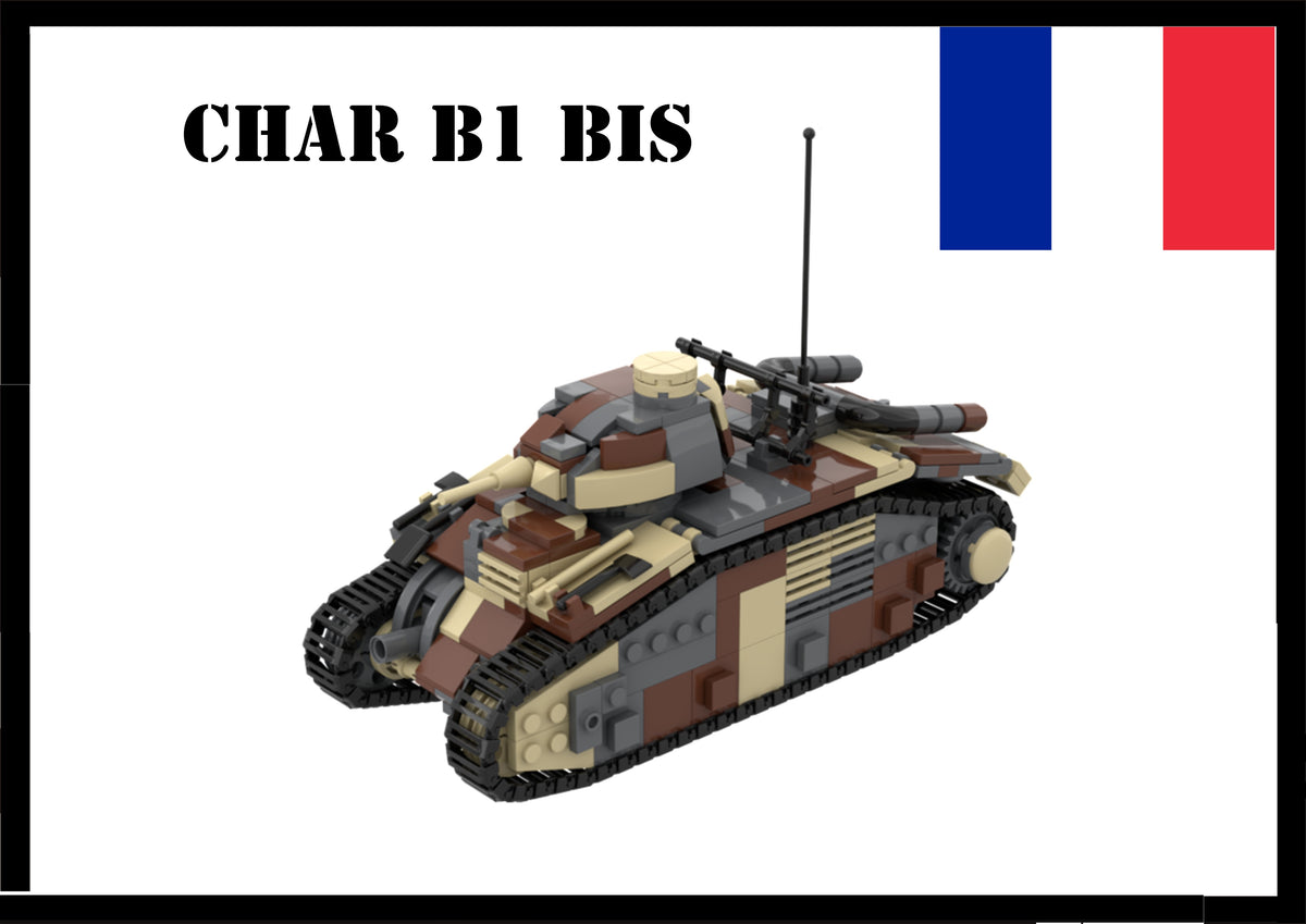 French Char B1 heavy tank (Brown camo) – SdKfzbrick