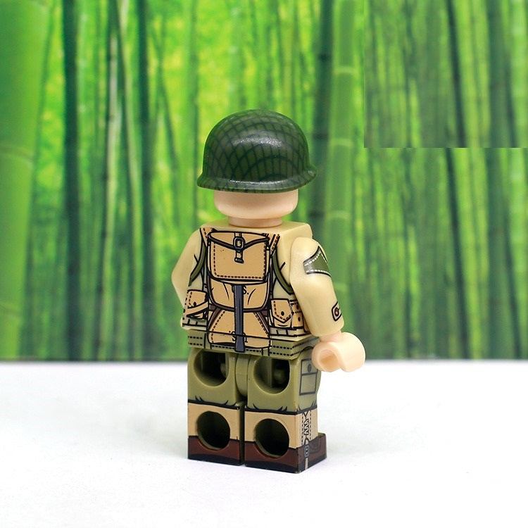 WW2 US Army Rangers - Corporal soldier - [10] figures w/ coloured M1 G ...