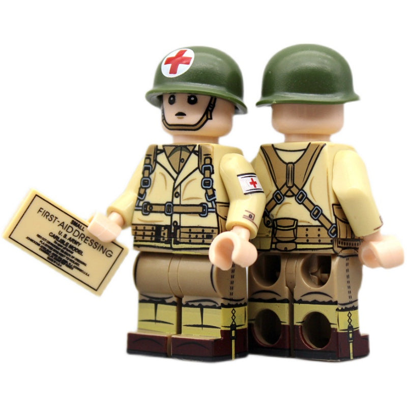 WW2 US Paratrooper Medic soldier - [10] figures - – SdKfzbrick