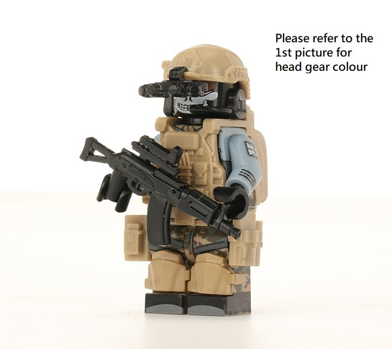 British Special Air Service (SAS) soldier [5] figures [Sand Night visi ...