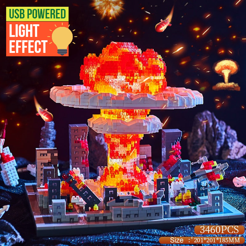 US Nuclear weapon atomic bomb Hiroshima micro block w/ usb light ...